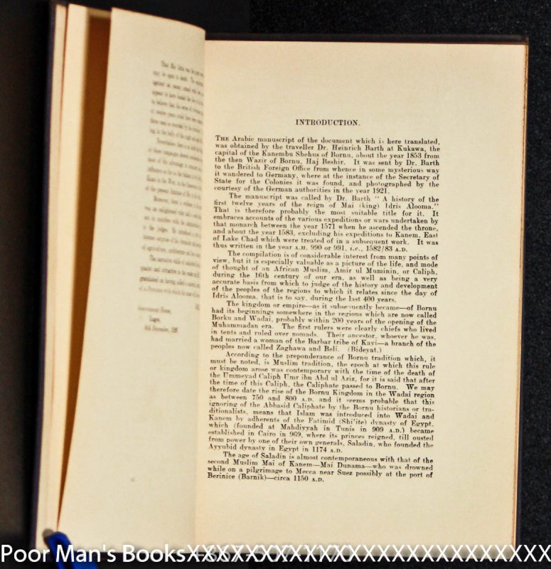HISTORY OF THE FIRST TWELVE YEARS OF THE REIGN OF MAI IDRIS ALOOMA OF ...