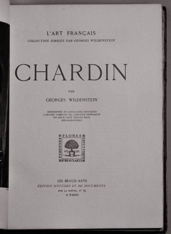 CHARDIN BIOGRAPHIE ET CATALOGUE CRITIQUES, L'OEUVRE DE L'ARTISTE ...