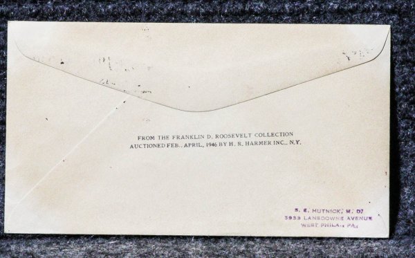 USS LUDLOW NAVAL CACHET ADDRESSED TO FRANKLIN D. ROOSEVELT FROM HIS ...