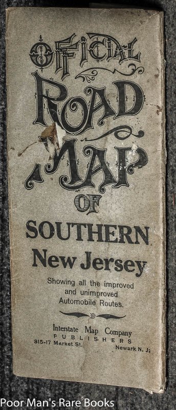 Official Road Map Of Southern New Jersey : Showing All The Improved And ...