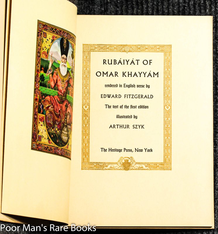 Rubaiyat Of Omar Khayyam: Rendered In English Verse By Edward ...