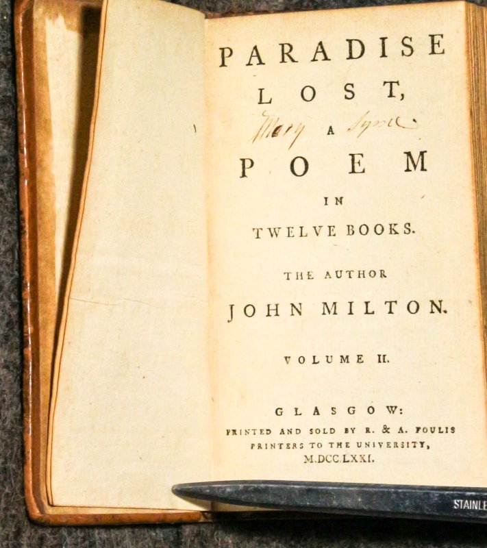 Paradise Lost, A Poem In Twelve Books. Paradise Regained- A Poem In ...